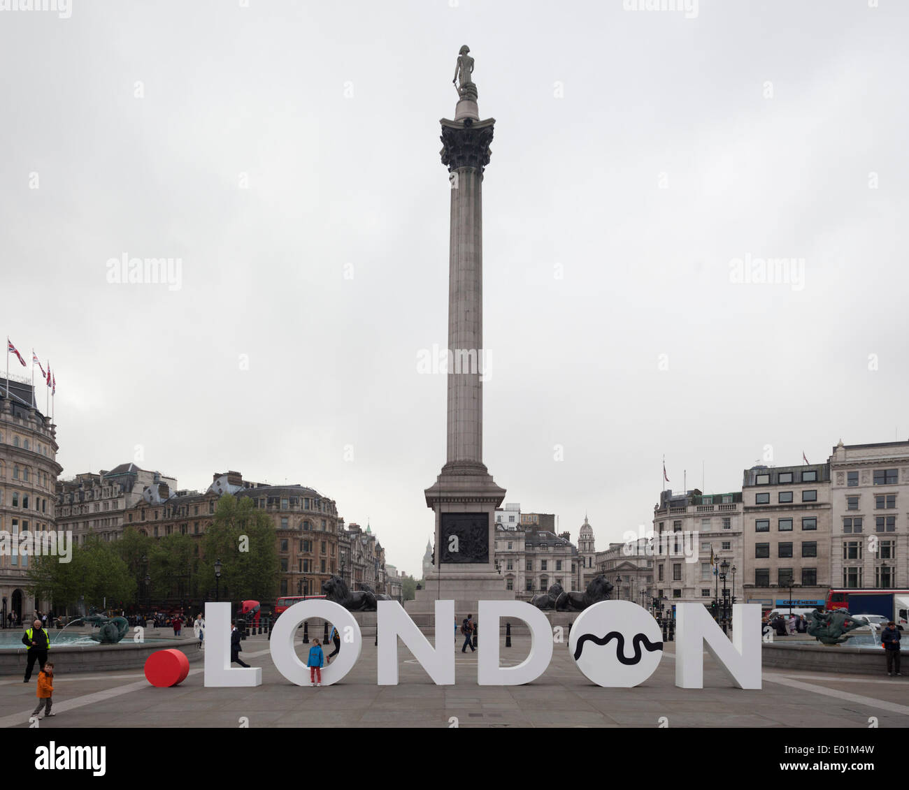 London letters in trafalgar square hi-res stock photography and images ...