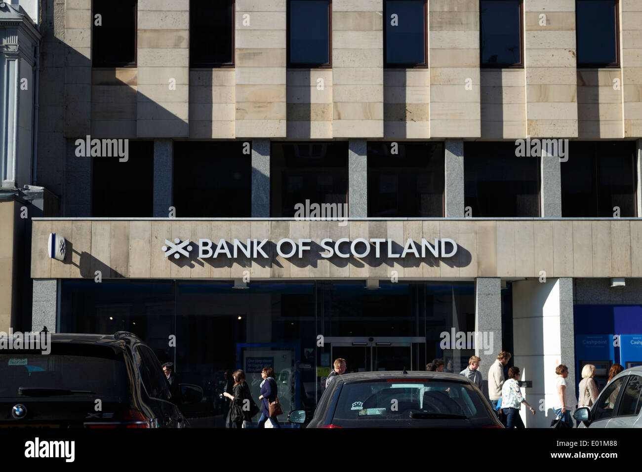 Bank of Scotland logo on George Street, Edinburgh Stock Photo - Alamy