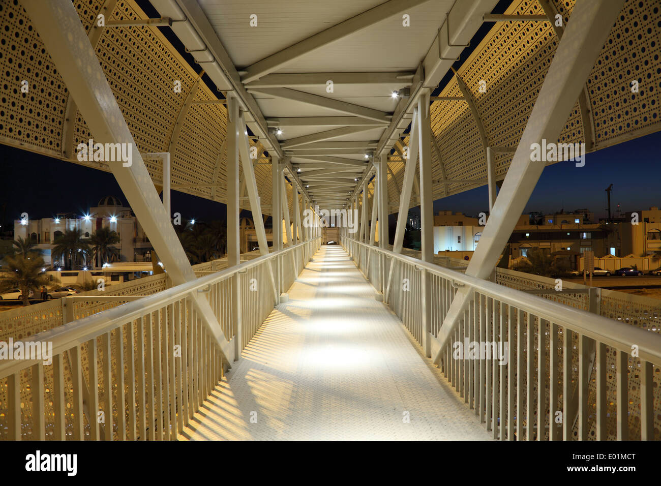 Pedestrian walkway overpass hi-res stock photography and images - Alamy