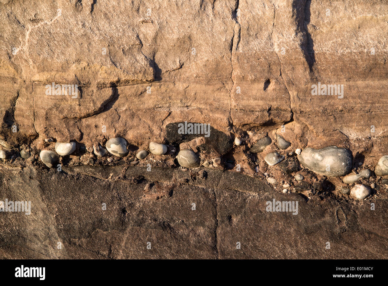 Geological detail image mesozoic rock landscape close up Stock Photo ...