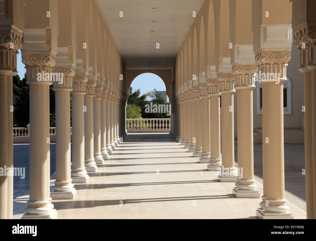 Colonnade at the American University of Sharjah, United Arab Emirates ...