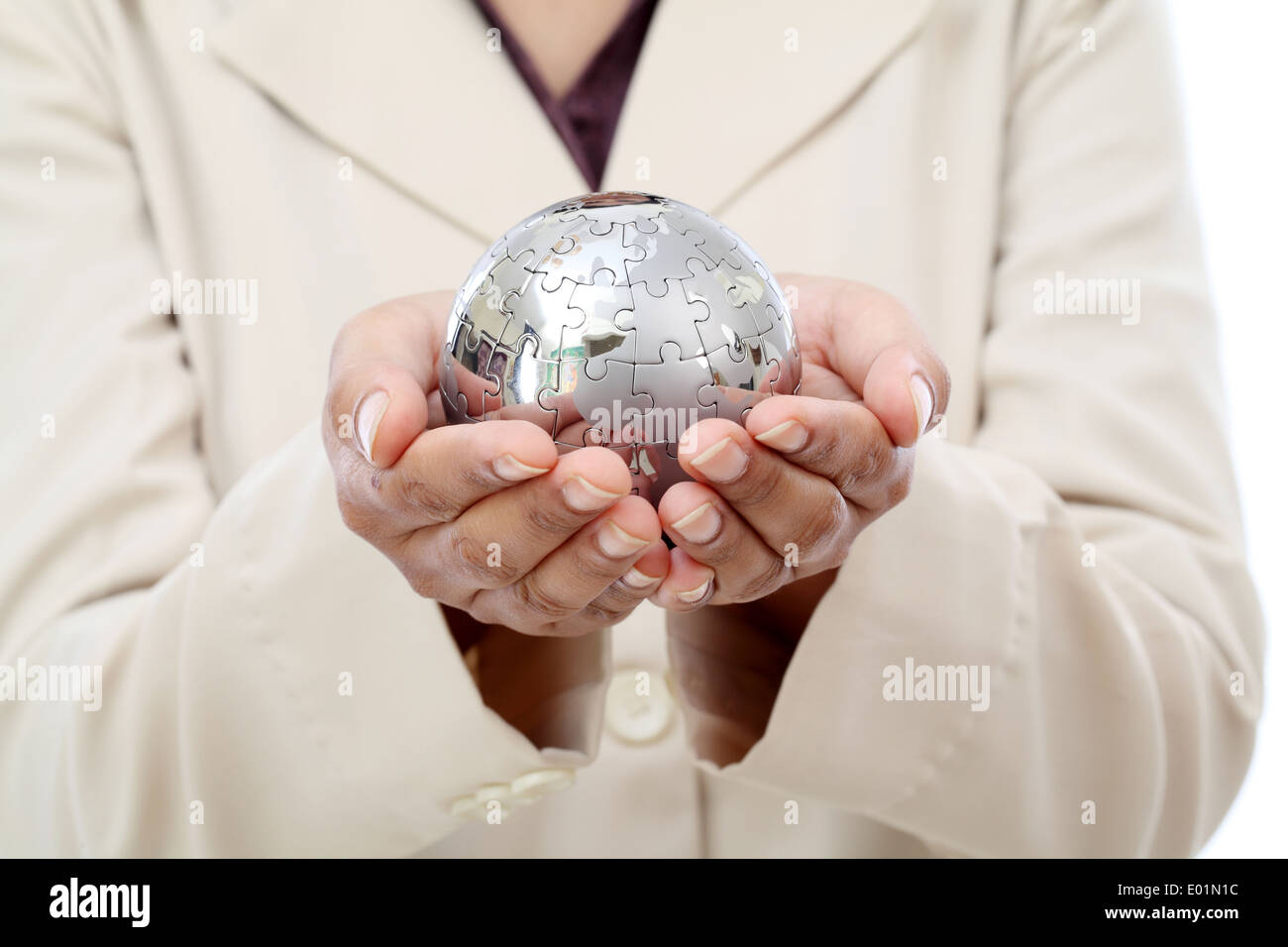 Jigsaw puzzle world map hi-res stock photography and images - Alamy