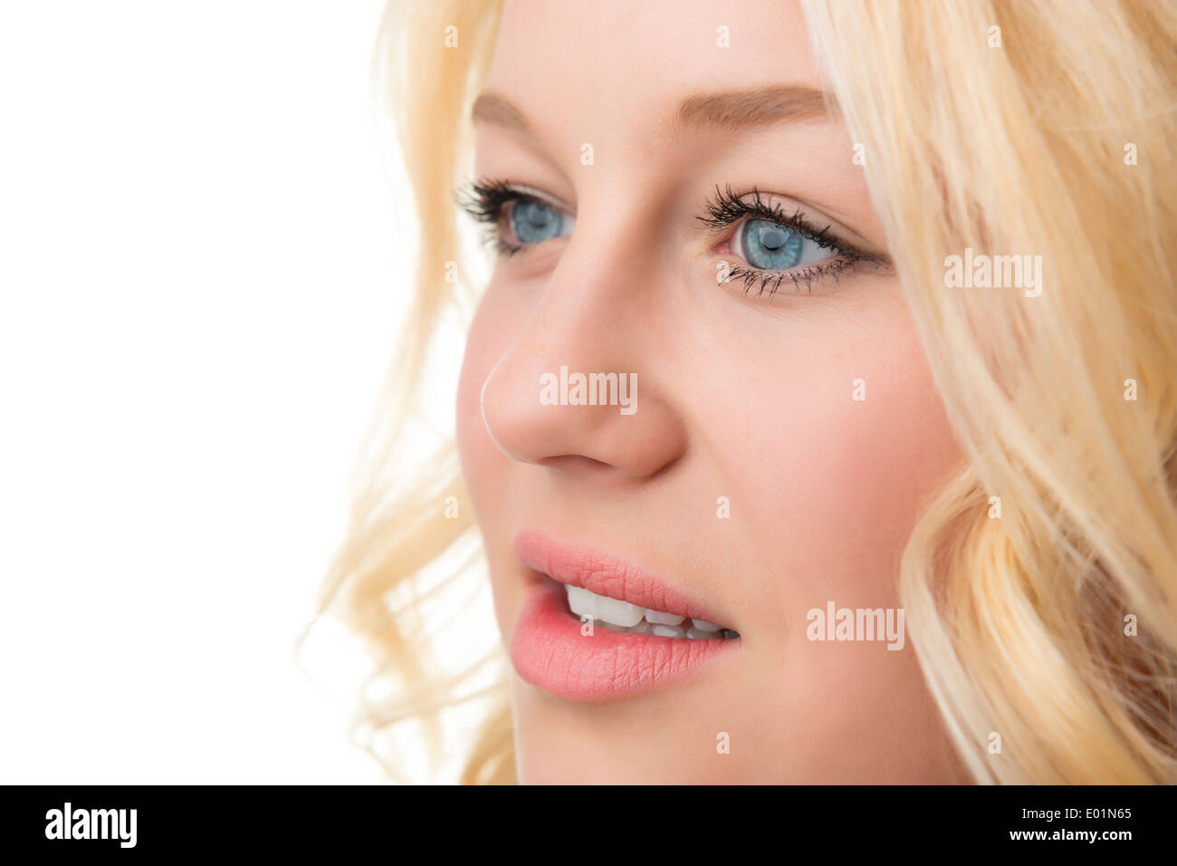 Beautiful woman blond laughing hi-res stock photography and images - Alamy