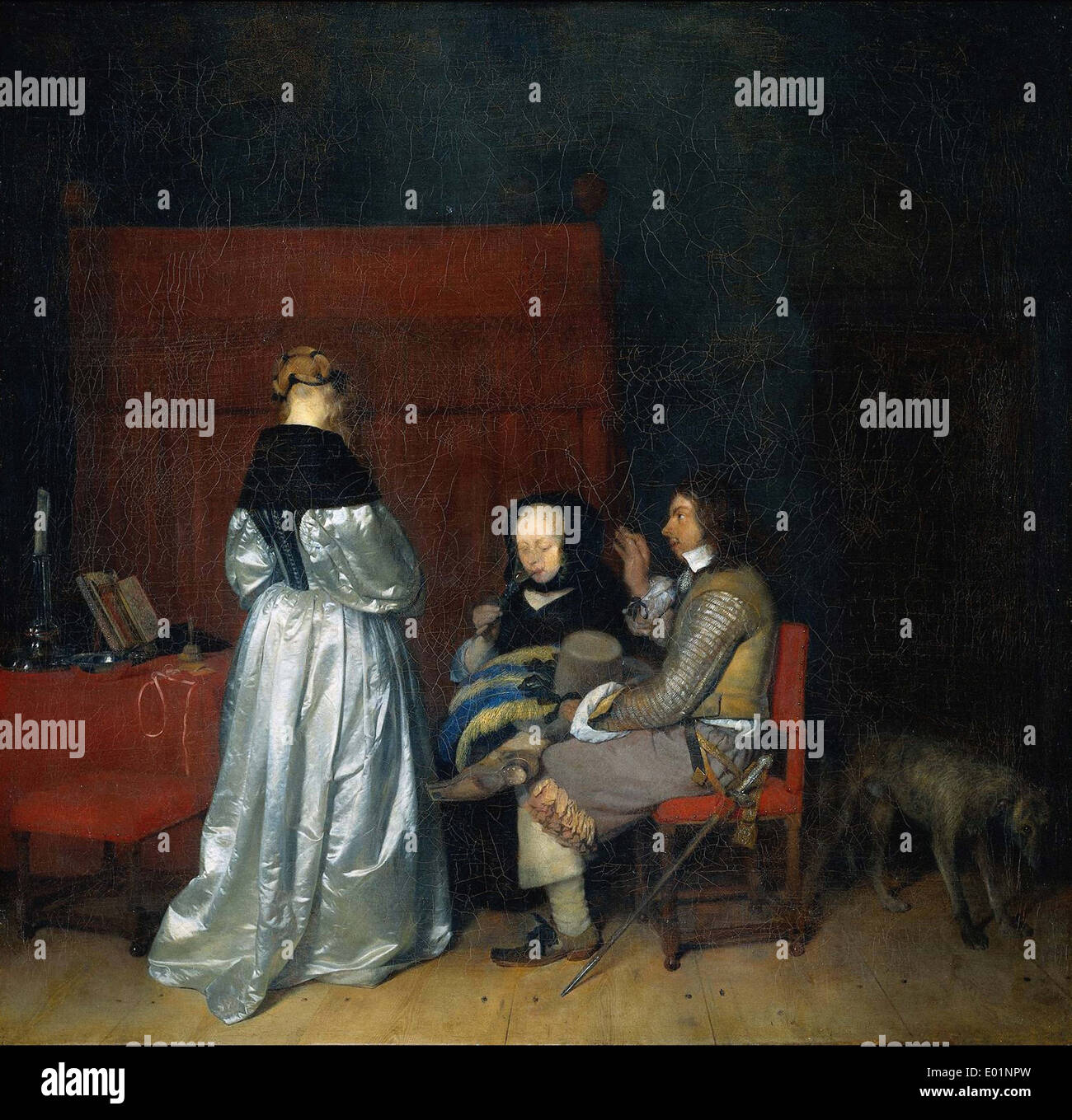 Gerard ter Borch II Gallant Conversation Stock Photo - Alamy
