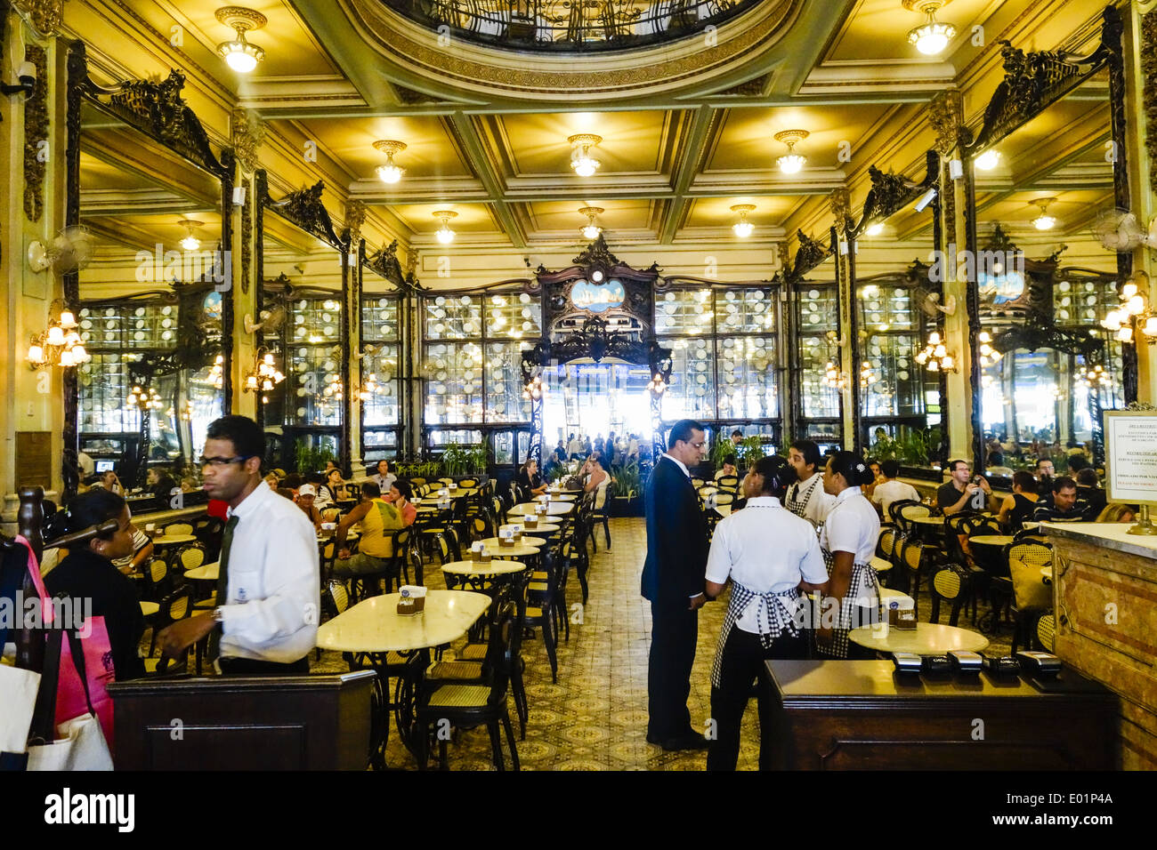 Rio de Janeiro, Centro, Confeitaria Colombo, Brazil Stock Photo - Alamy