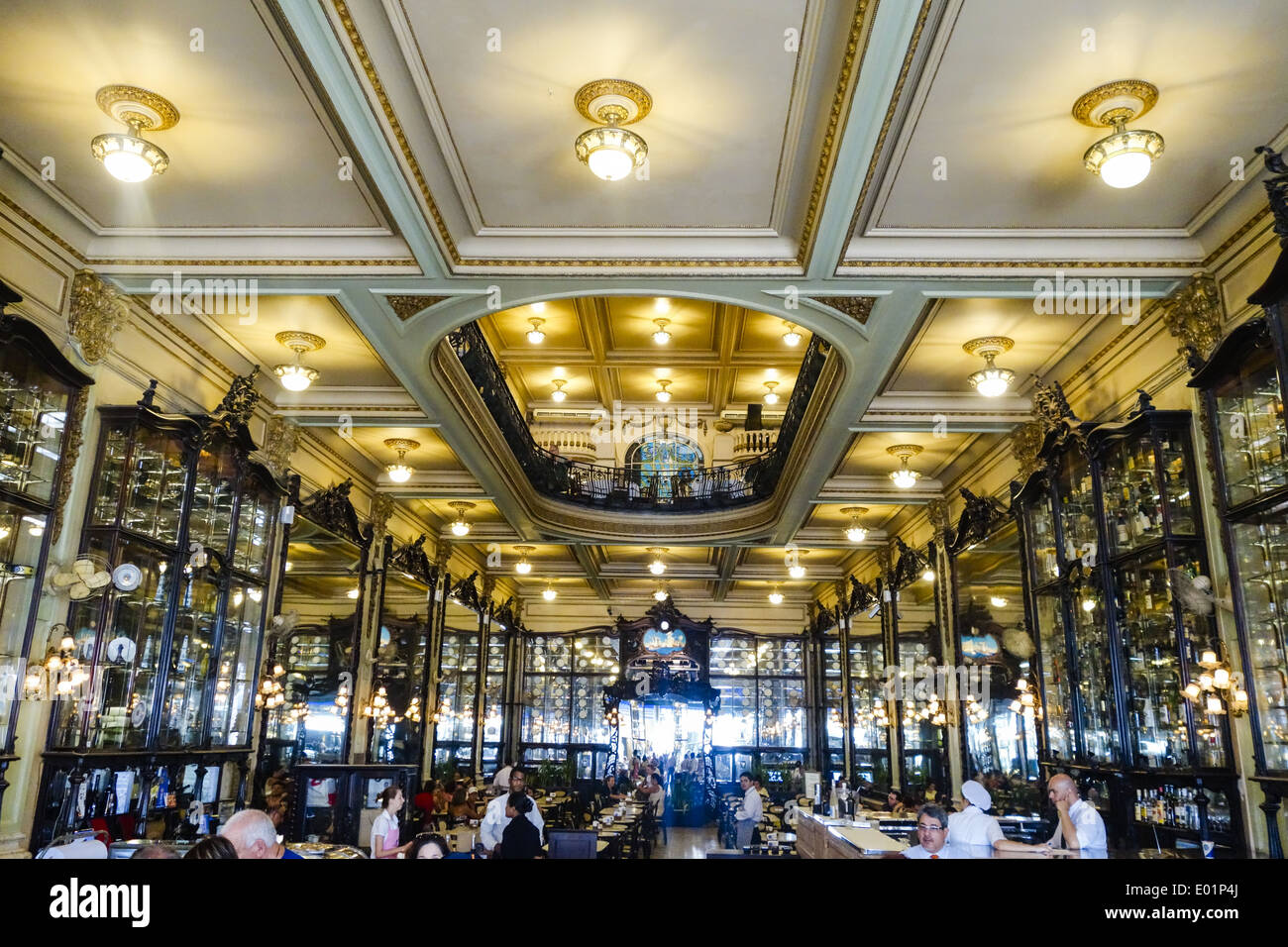 Rio de Janeiro, Centro, Confeitaria Colombo, Brazil Stock Photo - Alamy