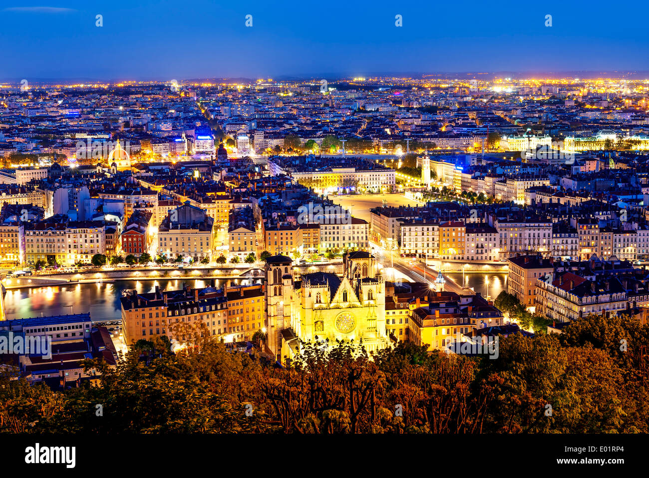 Lyon city view hi-res stock photography and images - Alamy