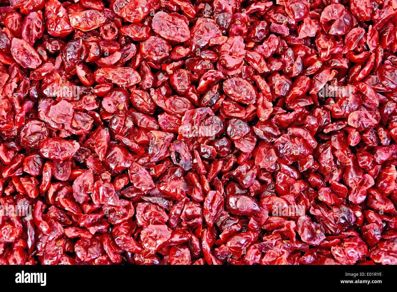 The texture of red candied dried cranberry Stock Photo - Alamy