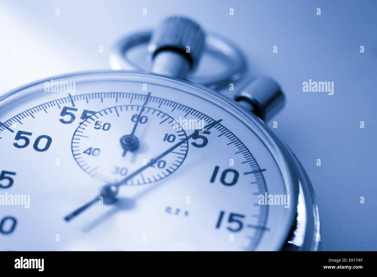 Blue stopwatch hi-res stock photography and images - Alamy