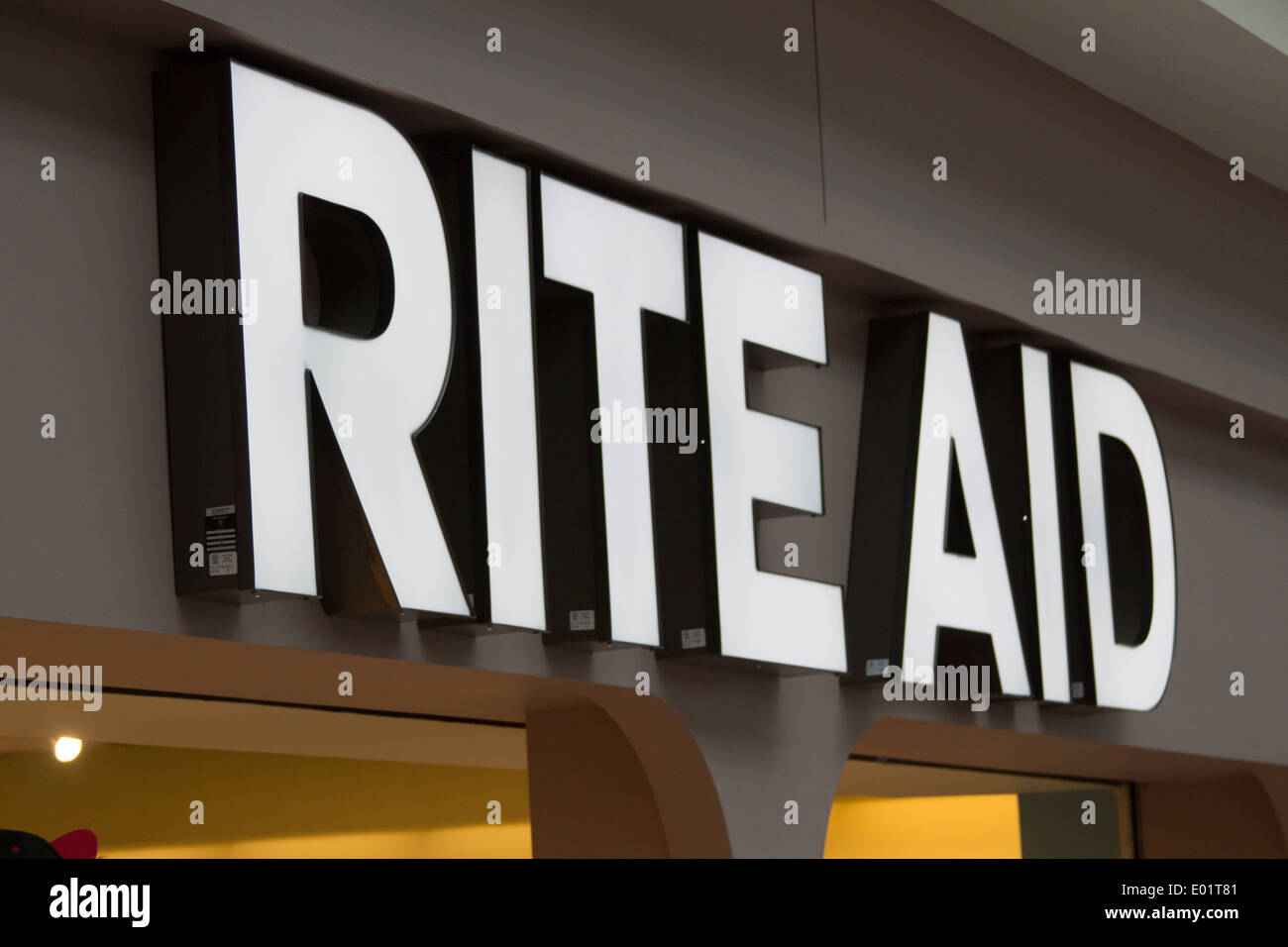 Rite Aid pharmacy sign Stock Photo - Alamy