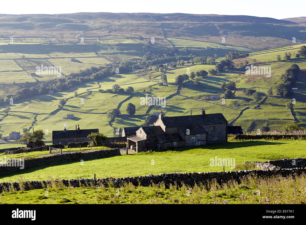 farm Yorkshire Dales Langstrothdale Stock Photo - Alamy