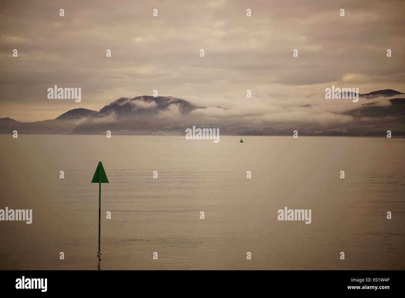 Snowdonia mountain range, view from Anglesey Stock Photo - Alamy