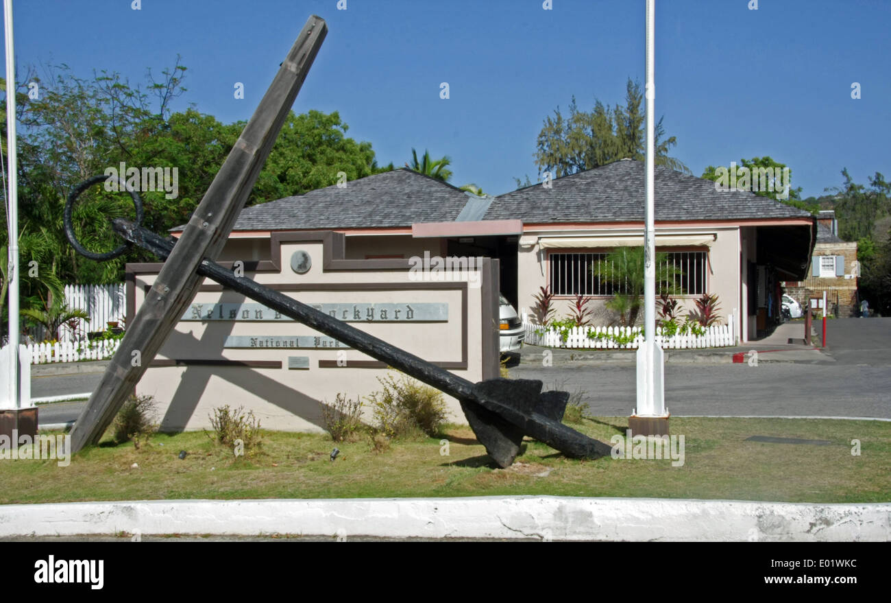 The front entrance to The Dockyard Museum at Nelson's Dockyard, English ...