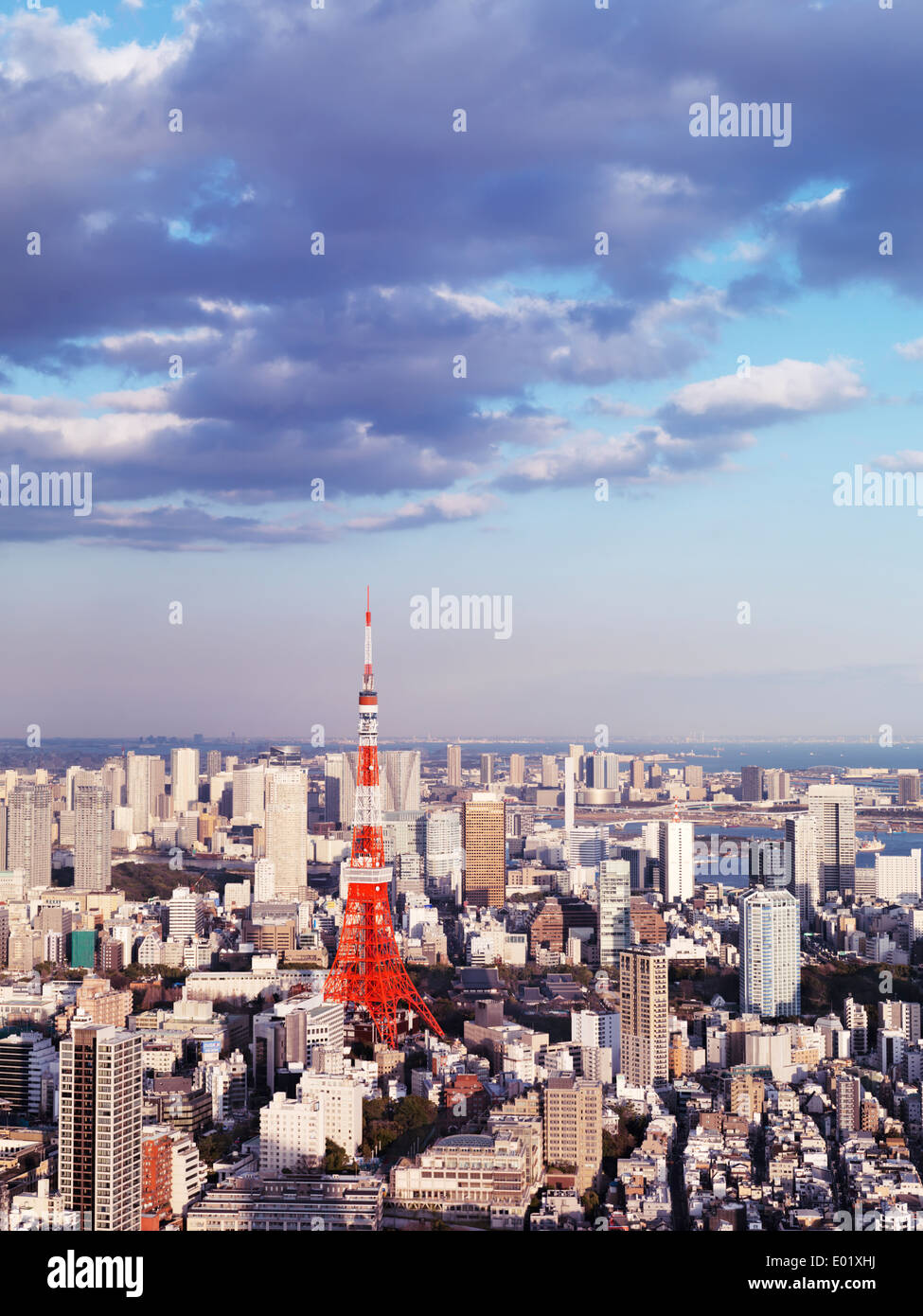 Japan blue tokyo tower hi-res stock photography and images - Alamy
