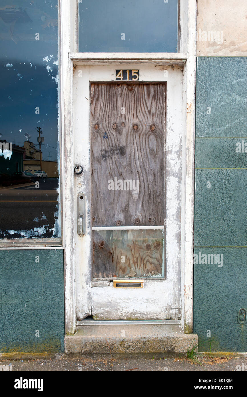 Boarded Up Door