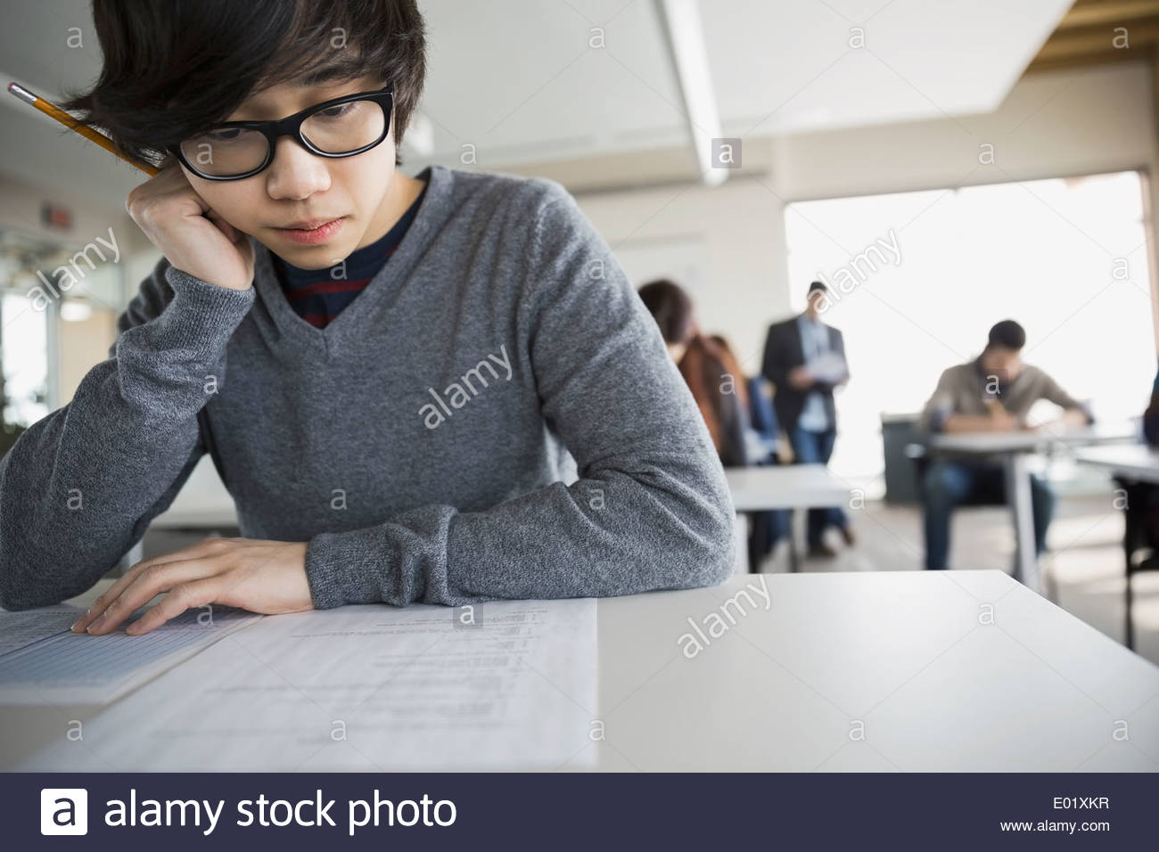 Classroom test hi-res stock photography and images - Alamy
