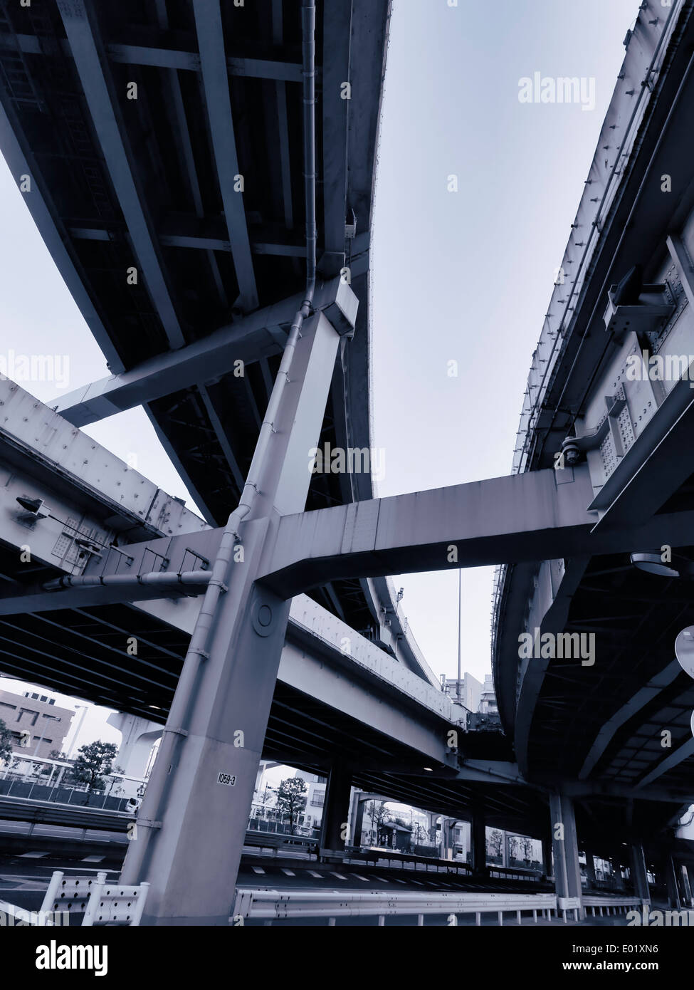 Abstract elevated highway interchange in Tokyo, Japan Stock Photo - Alamy