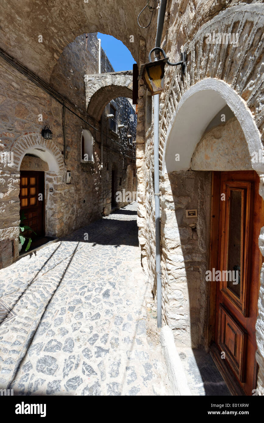 Medieval village mesta chios island hi-res stock photography and images ...