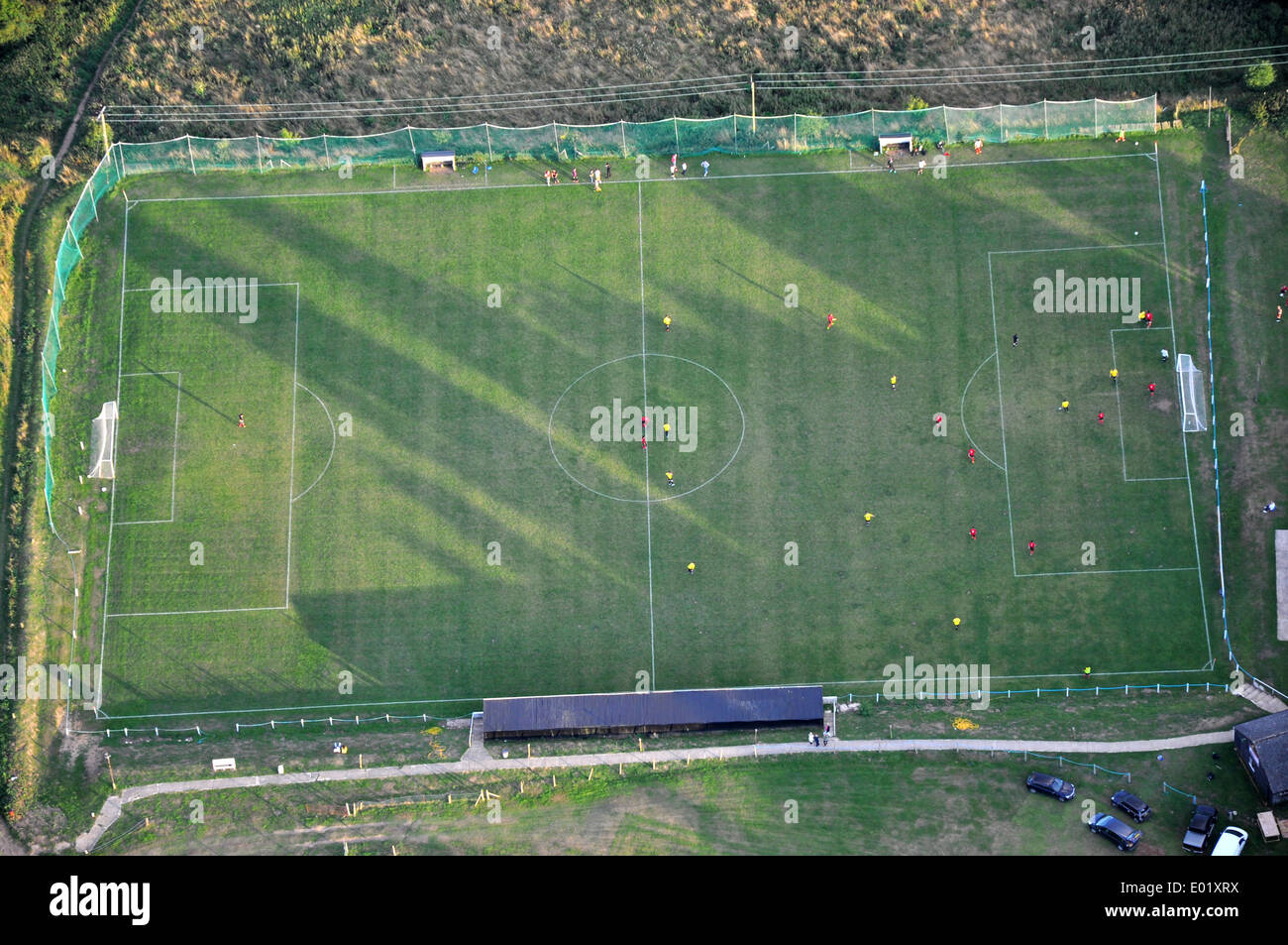 ariel view of a game of football Stock Photo - Alamy