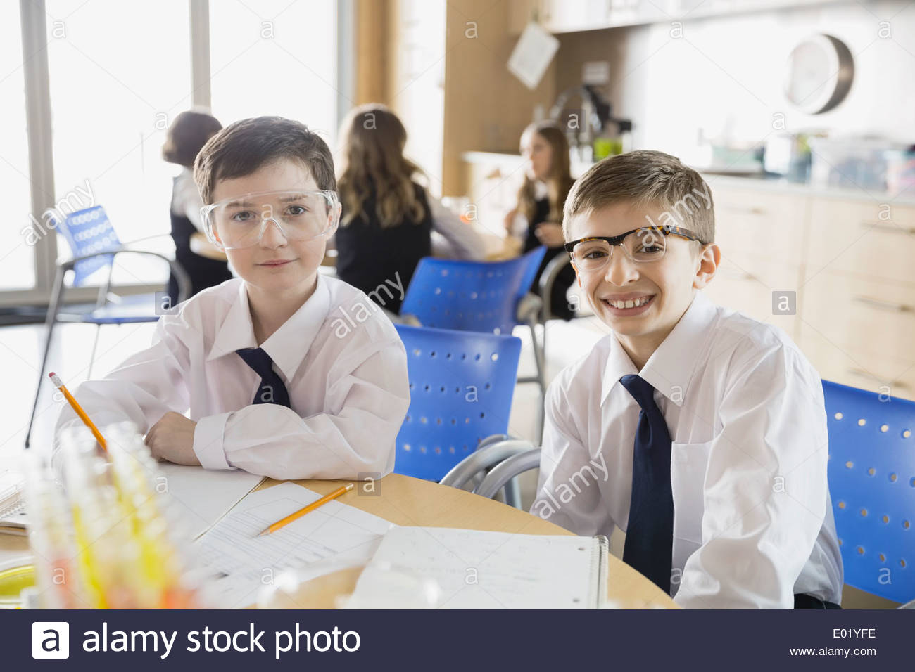 All boys school uniform classroom hi-res stock photography and images ...