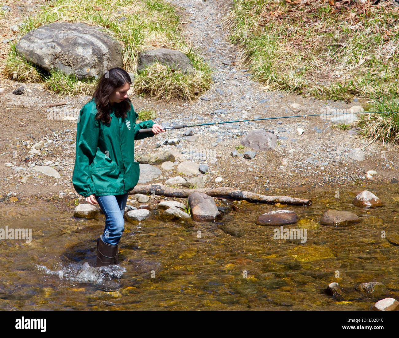 Wading while fishing hi-res stock photography and images - Alamy