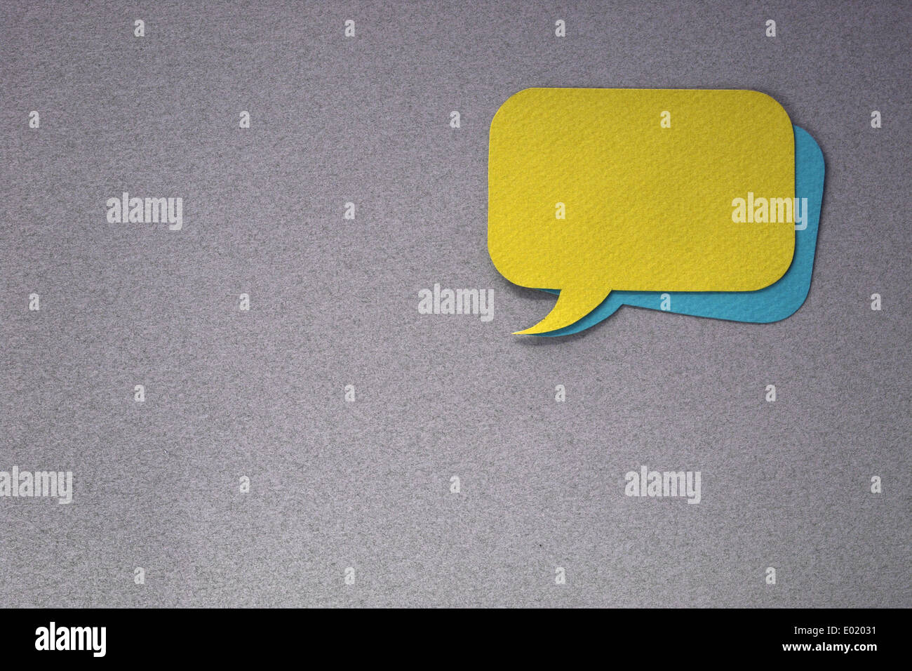 Paper dialog box on gray background with blank empty copy space Stock ...