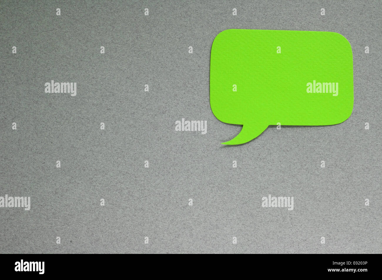 One paper dialog box on gray background with blank empty copy space ...