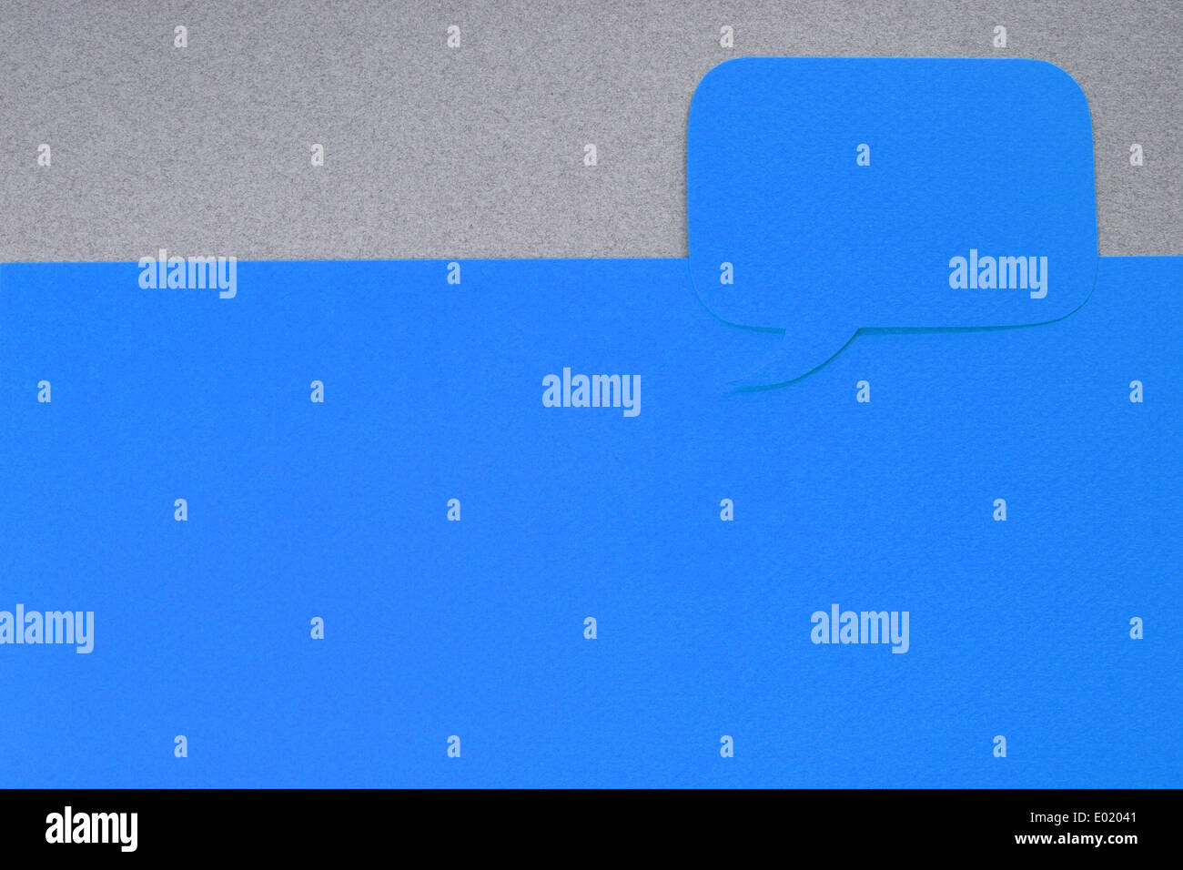 One paper dialog box on gray background with blank empty copy space ... One paper dialog box on gray background with blank empty copy space ...