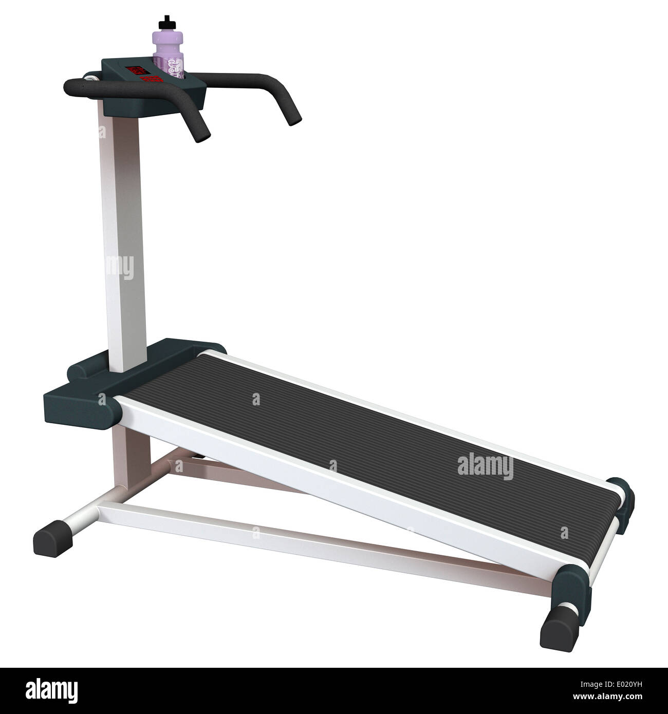 3D digital render of a treadmill isolated on white background Stock ...