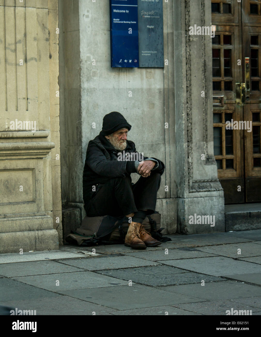 Homeless man central london hi-res stock photography and images - Alamy