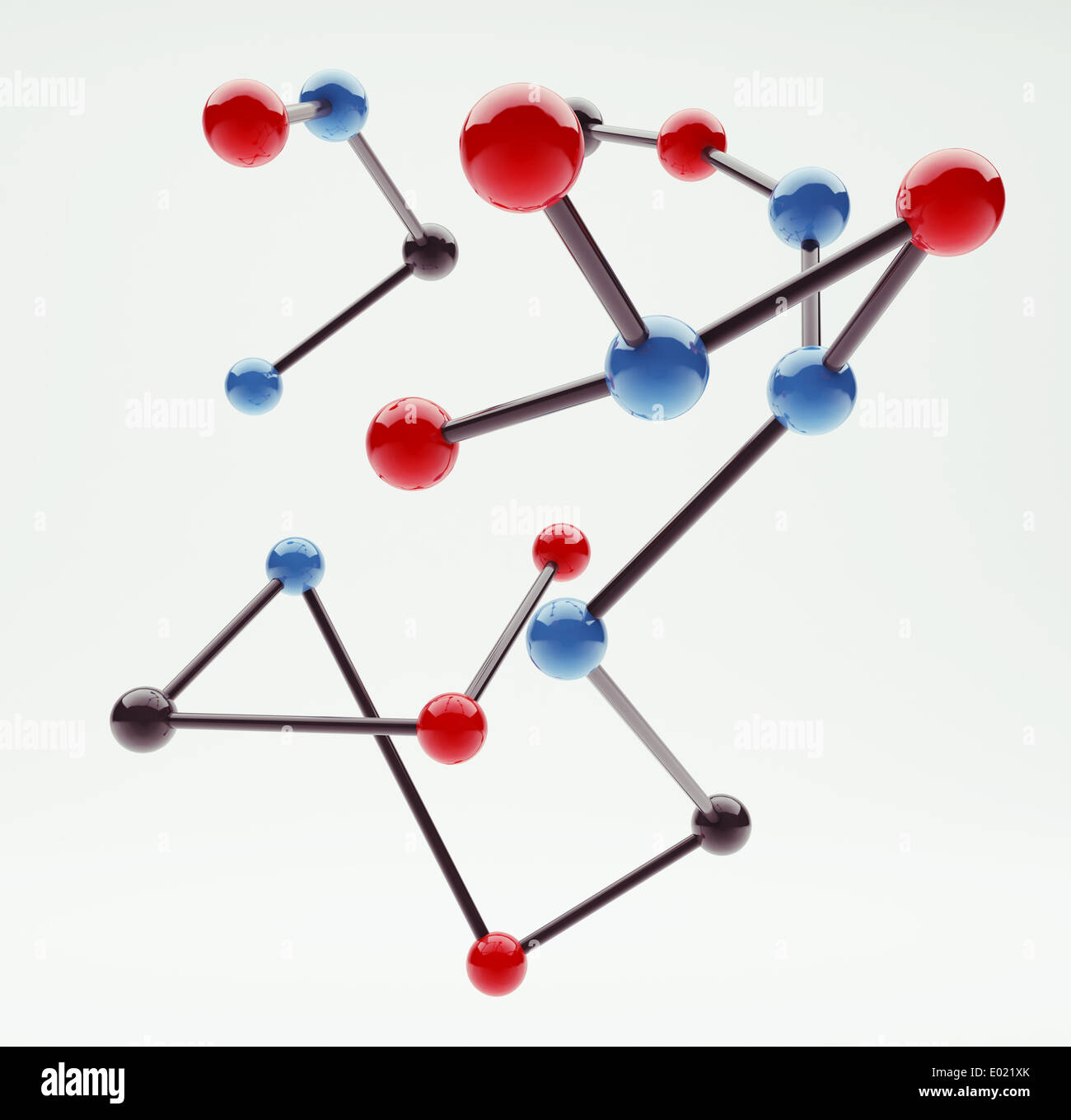 High resolution 3d molecular structure on white background Stock Photo ...