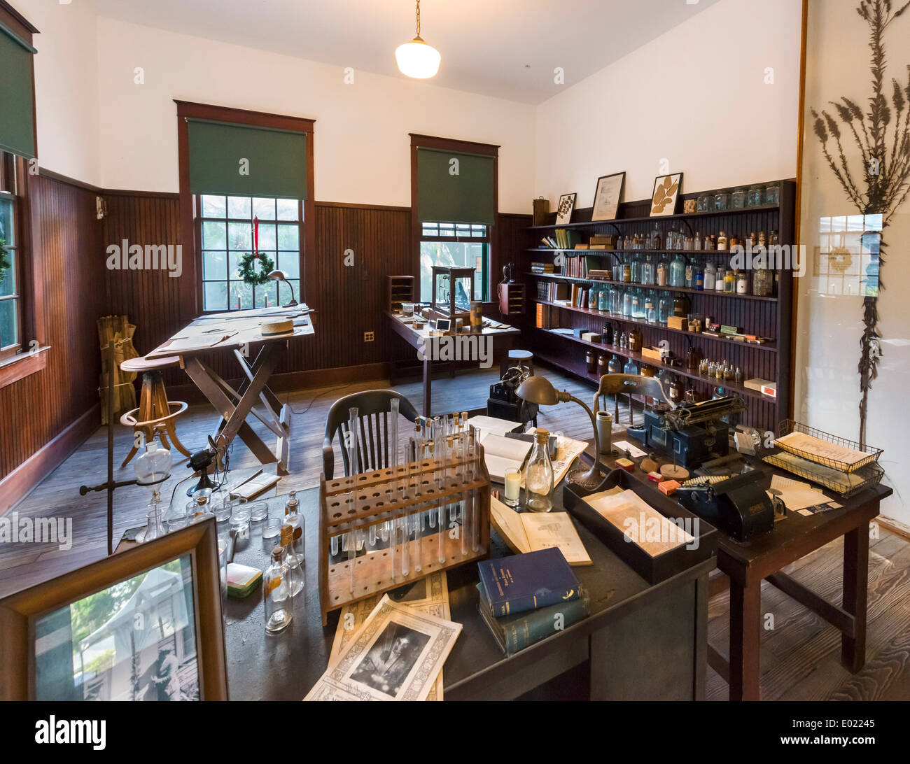 Thomas Edisons's office in the Botanic Research Lab, Edison and Ford ...