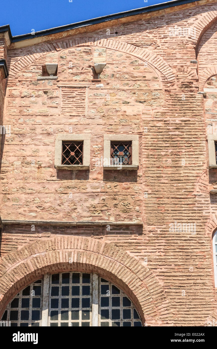 Old stone buildings with iron bar windows Istanbul Turkey Stock Photo ...