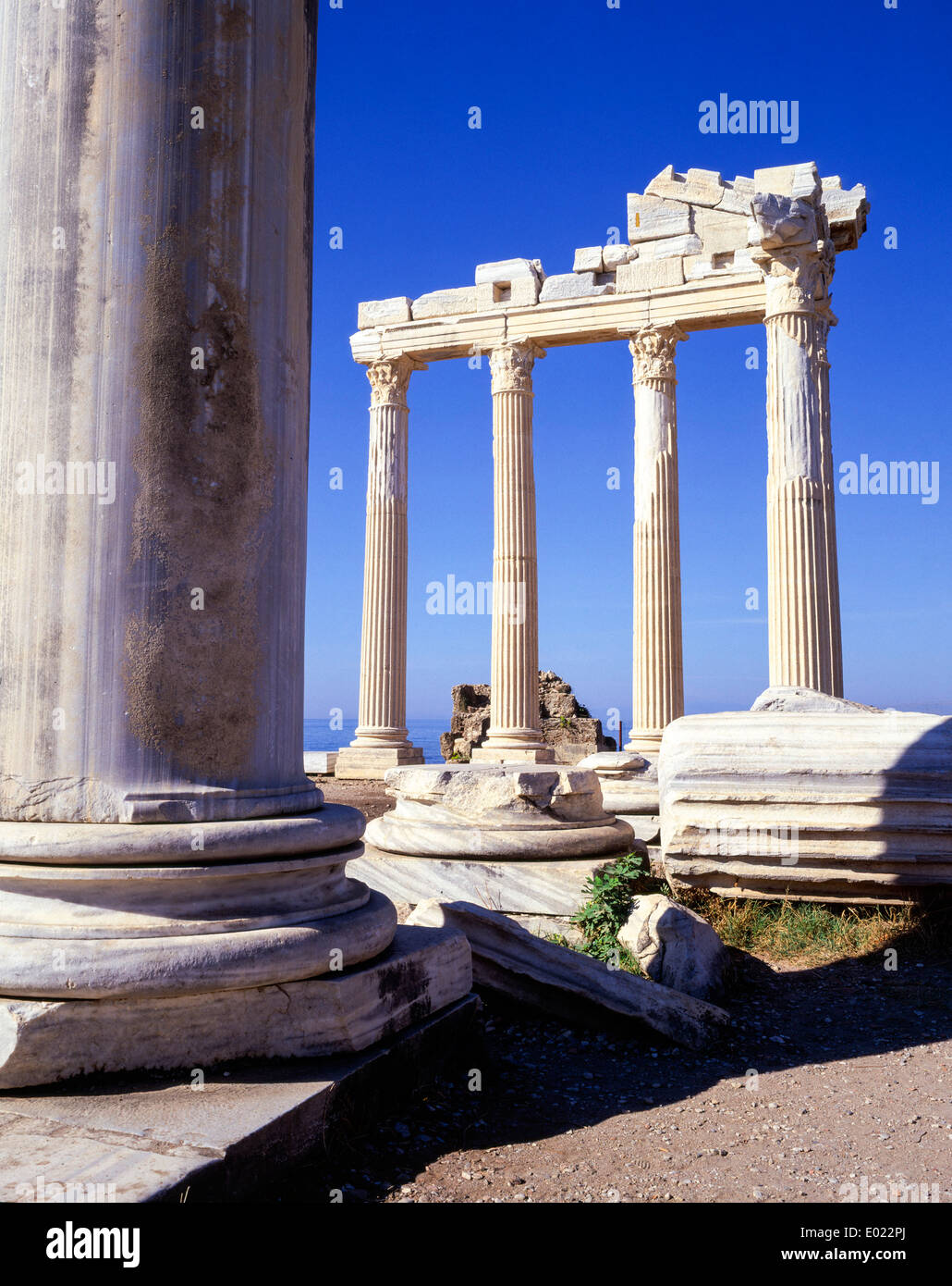 Ancient Temples of Apollo and Athena Side Turkey Stock Photo - Alamy