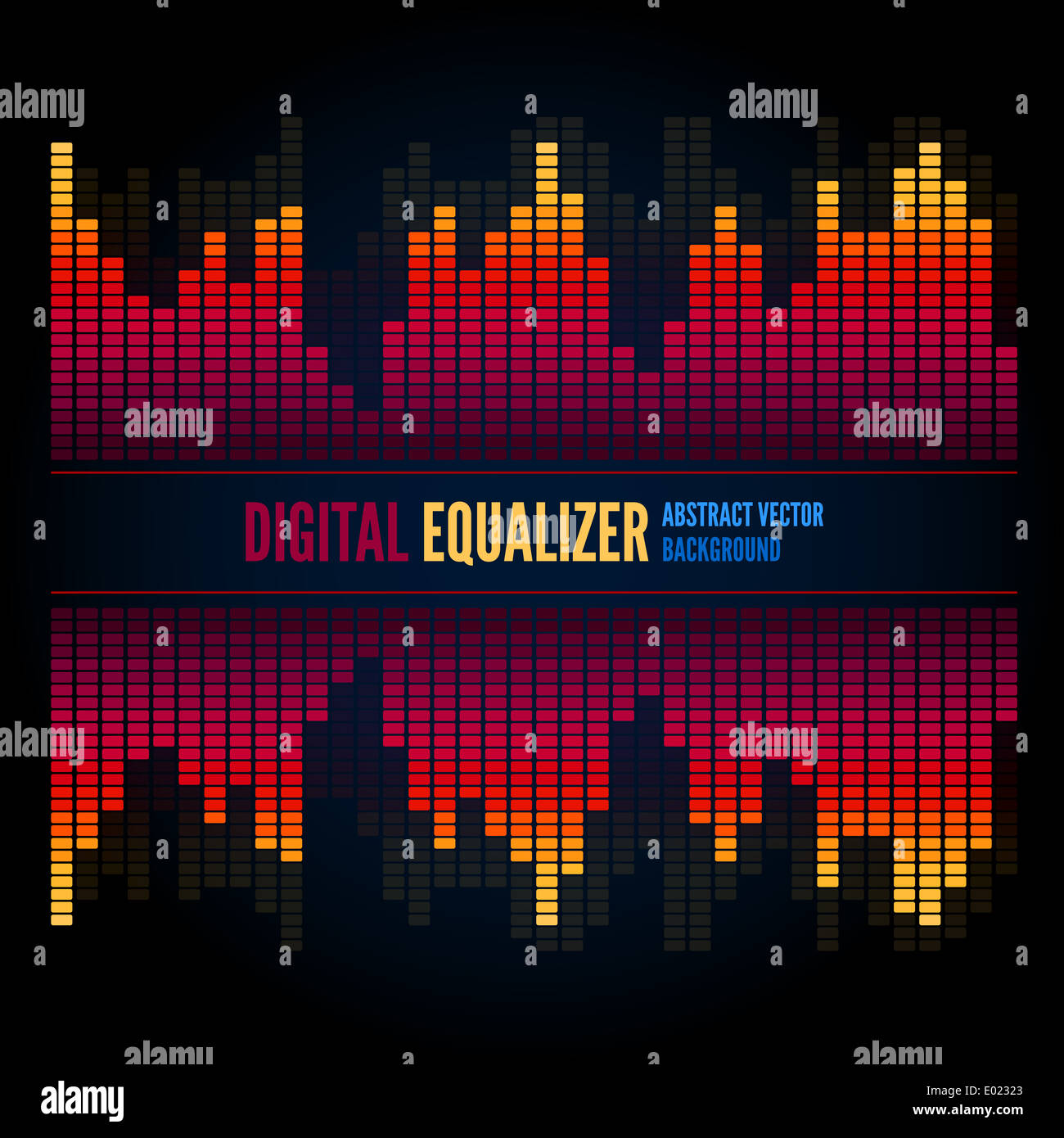 Techno equalizer, abstract technology vector background Stock Photo - Alamy