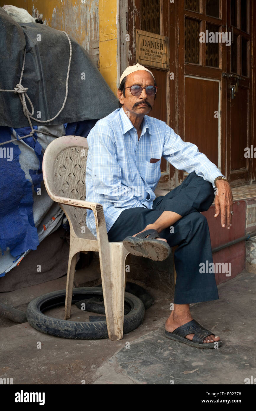 Indian muslim man delhi hi-res stock photography and images - Alamy