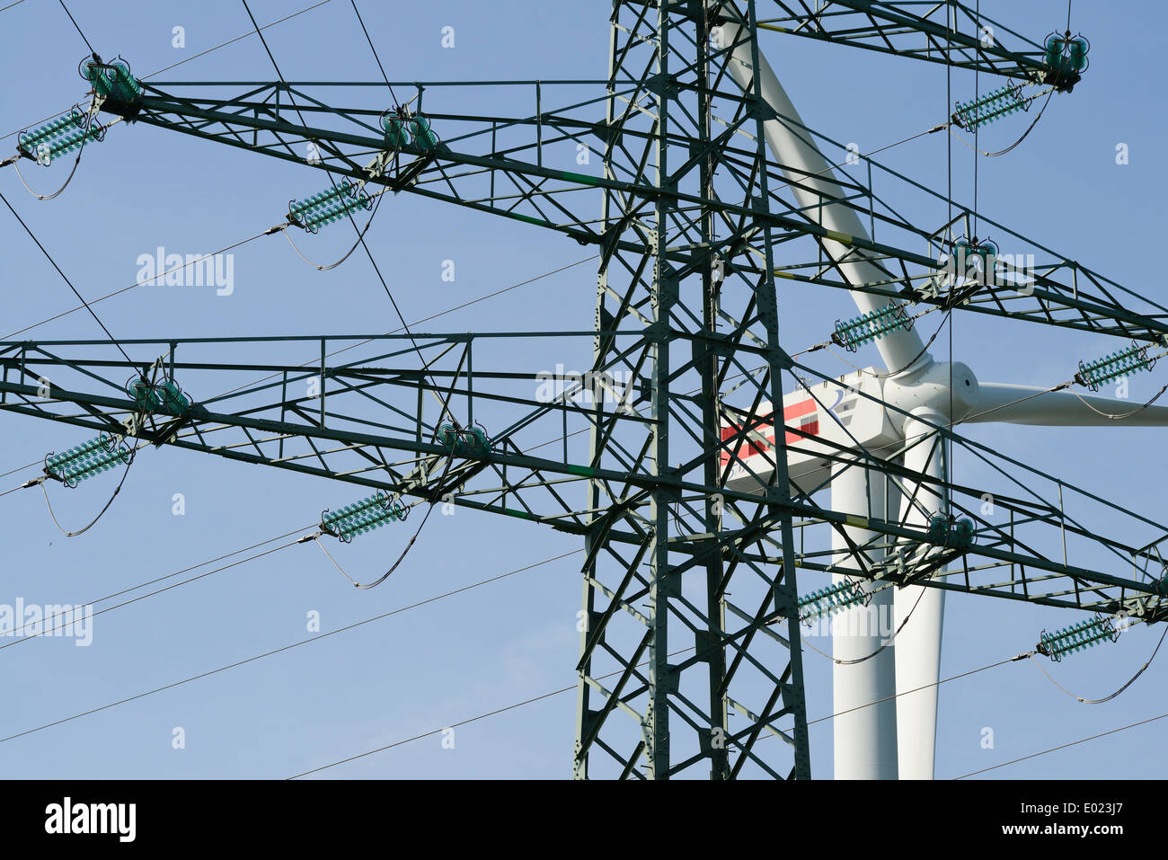 GERMANY Brunsbuettel, Repower 5M with 5 MW wind turbine and grid steel ...