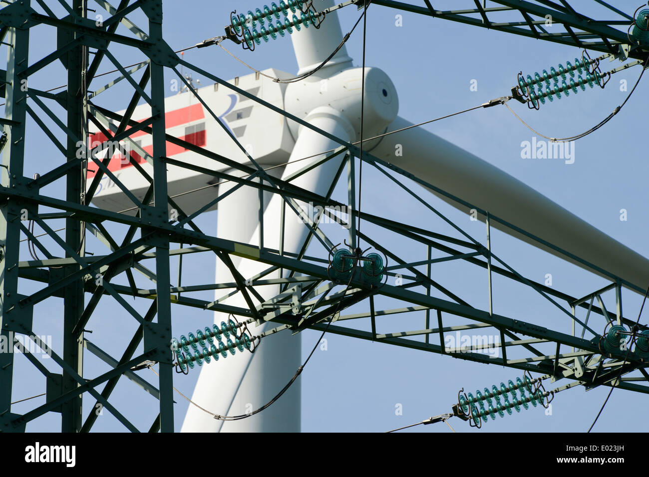 GERMANY Brunsbuettel, Repower 5M with 5 MW wind turbine and grid steel ...