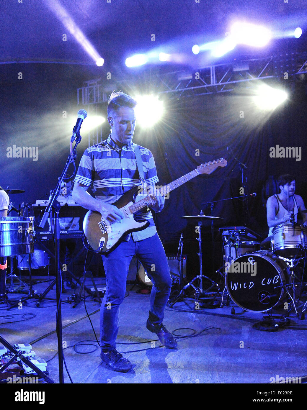 April 25, 2014 - Austin, Texas - Keegan DeWitt of the band Wild Cub ...