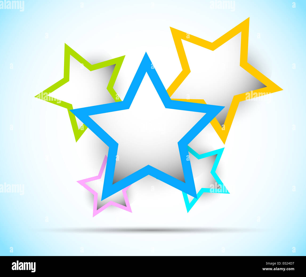 Bright background with colorful stars. Abstract illustration Stock ...