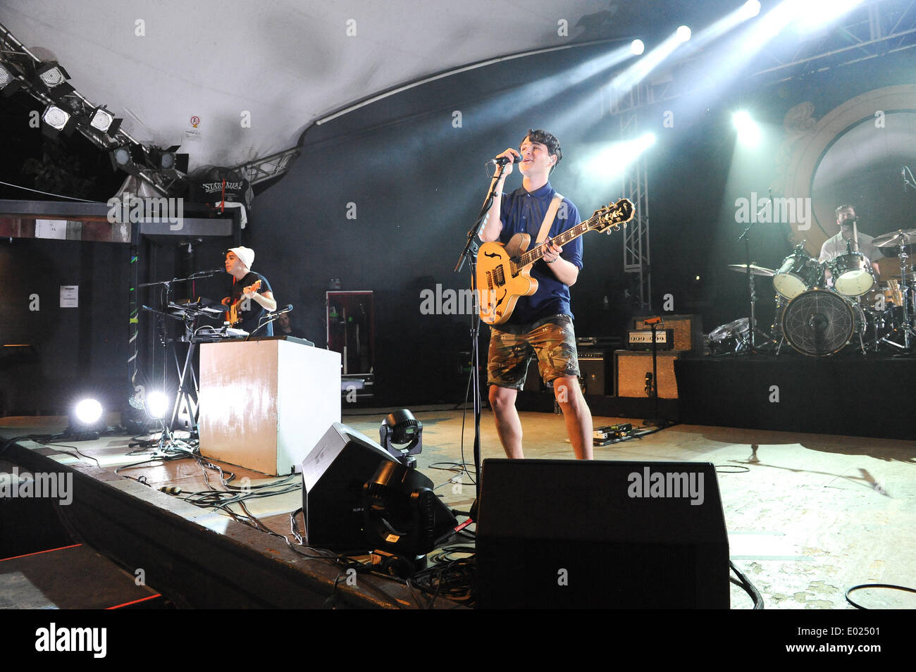 Austin, Texas, USA. 25th Apr, 2014. (L-R) Rostam Batmanglij, Ezra ...