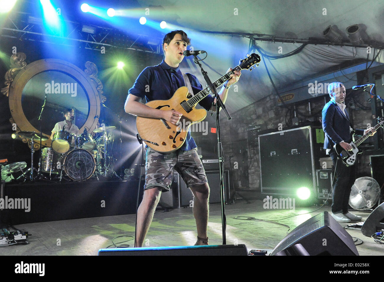 Austin, Texas, USA. 25th Apr, 2014. (L-R) Chris Tomson, Ezra Koenig and ...
