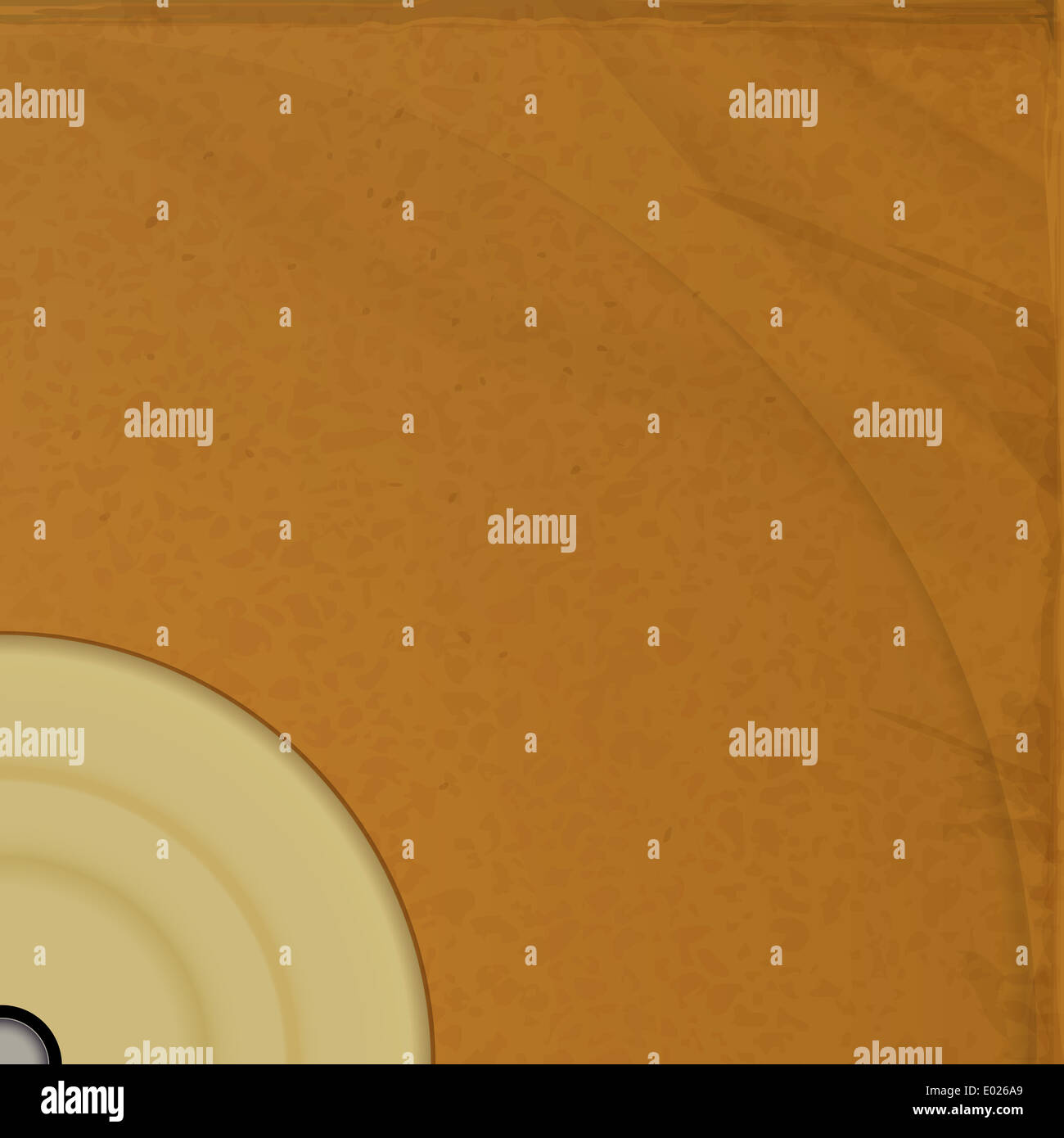 Vinyl Record in an Old Brown Paper Sleeve Stock Photo - Alamy