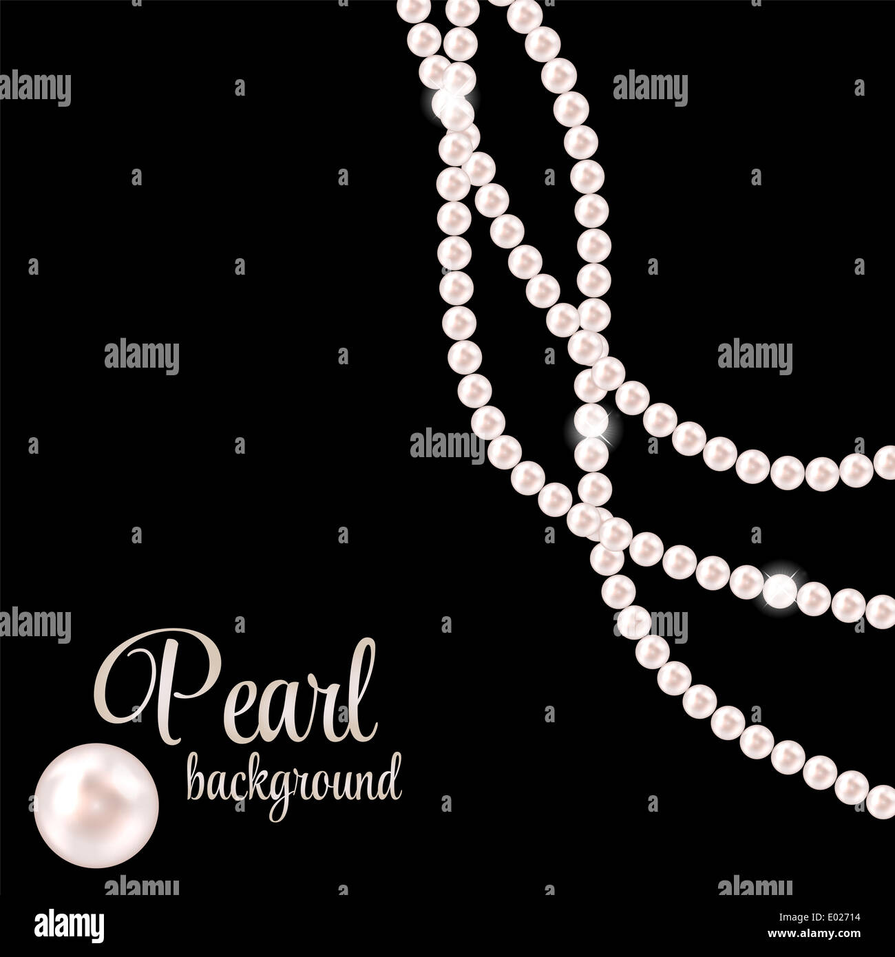 Beauty Pearl Background Vector Illustration Stock Photo - Alamy