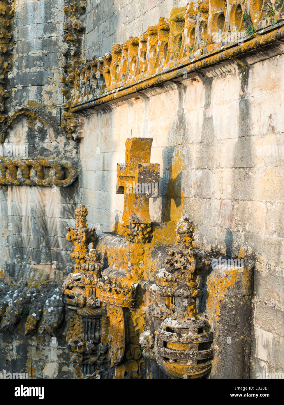 Carving details of the Convento de Cristo, Tomar Stock Photo - Alamy