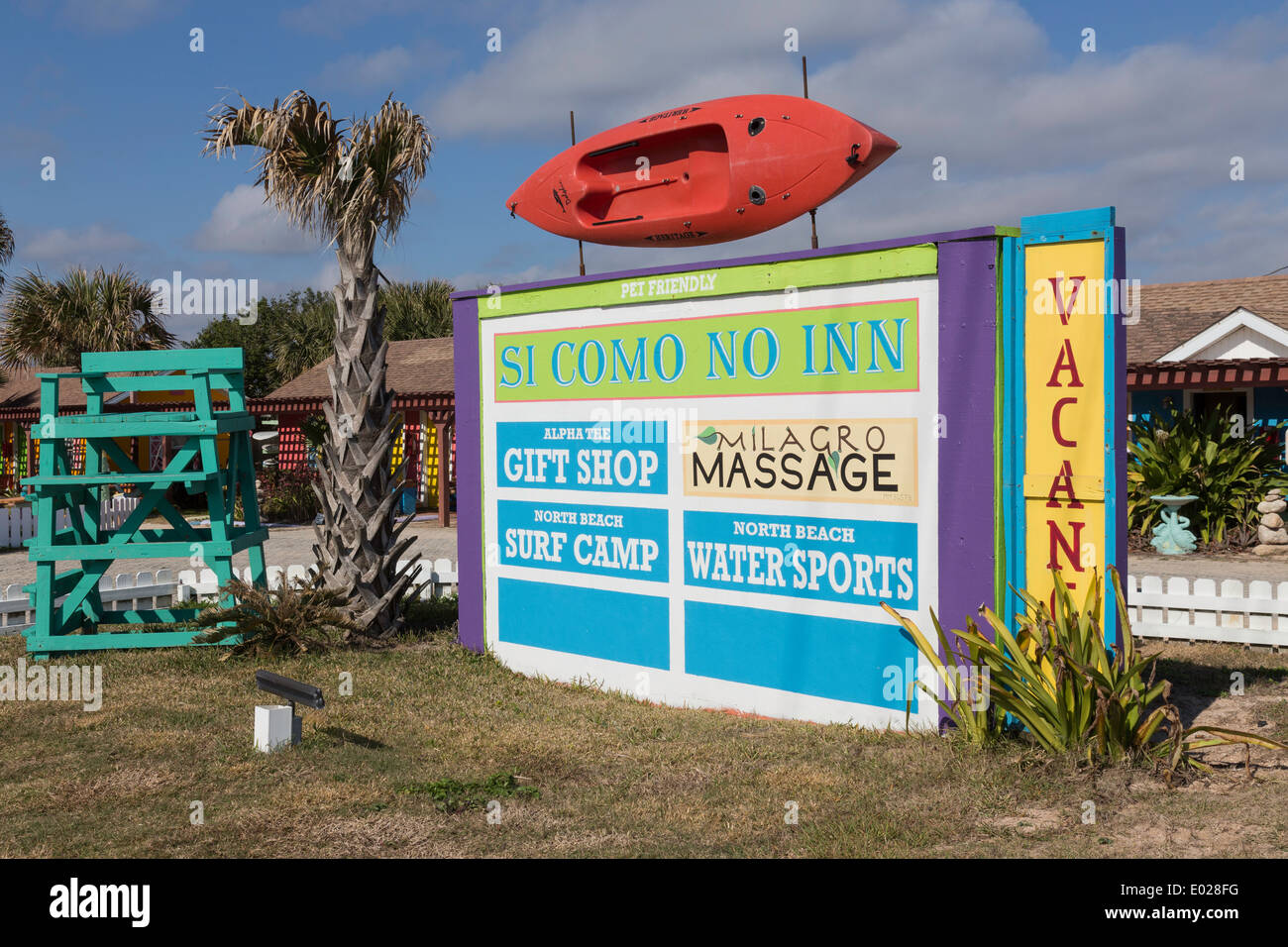 "Si Como No Inn" in Flagler Beach, FL, USA Stock Photo - Alamy