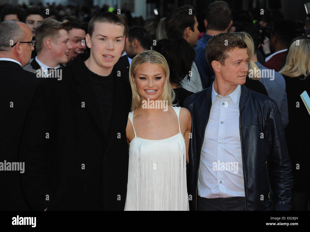 London, UK, UK. 29th Apr, 2014. Will Poulter, Emma Rigby and Ed ...