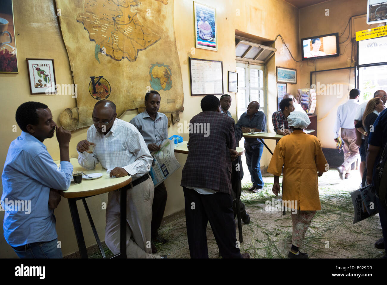The famous Tomoca cafe in Addis Ababa Stock Photo - Alamy
