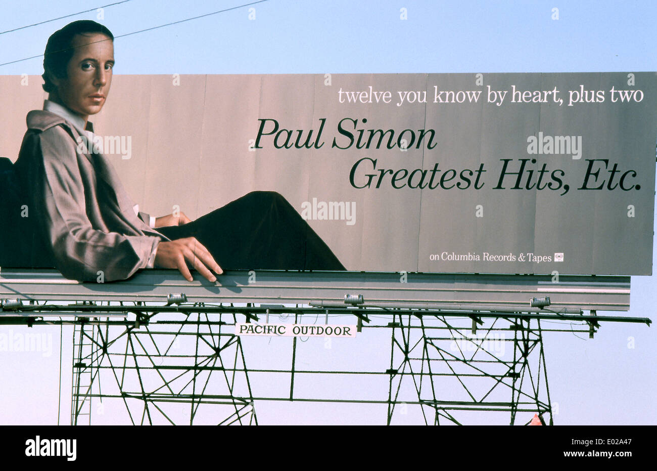 Paul Simon billboard on the Sunset Strip circa 1977 Stock Photo - Alamy