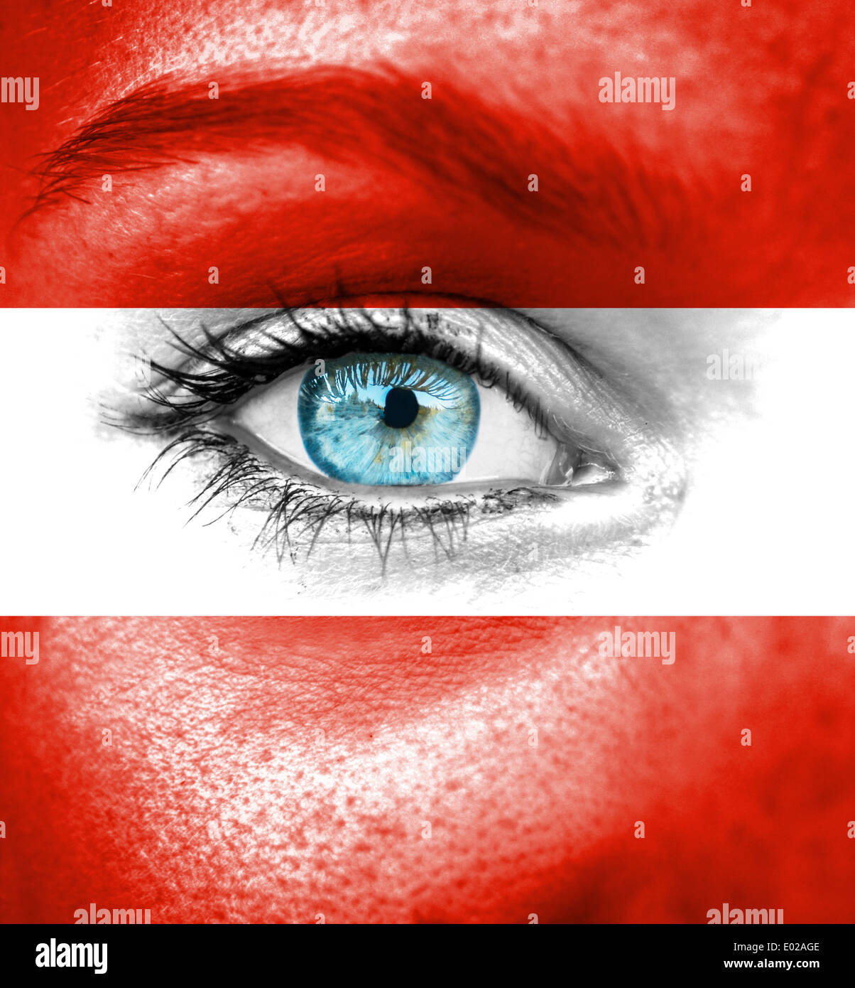 Austria flag face hi-res stock photography and images - Alamy